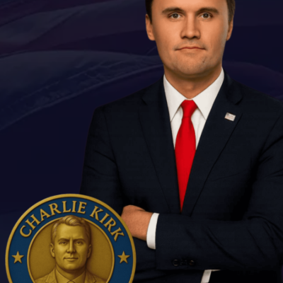 Charlie Kirk In Memoriam Golden Badge Wimkin Free Speech Social Media